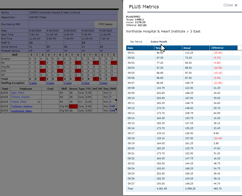 View PLUS Metrics Daily Roster view-plus-metrics-daily-roster